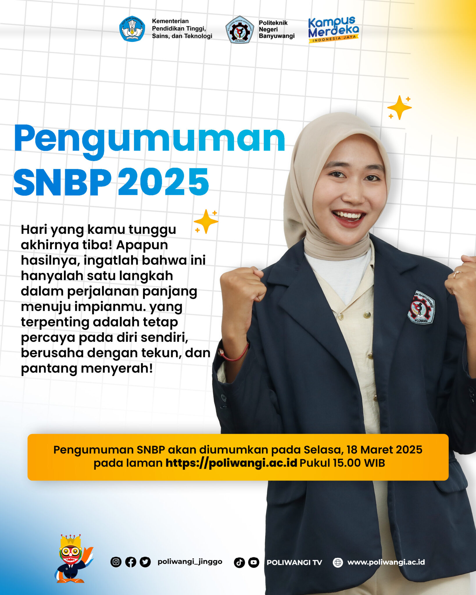 PENGUMUMAN LULUS JALUR SNBP 2025 POLITEKNIK NEGERI BANYUWANGI ...