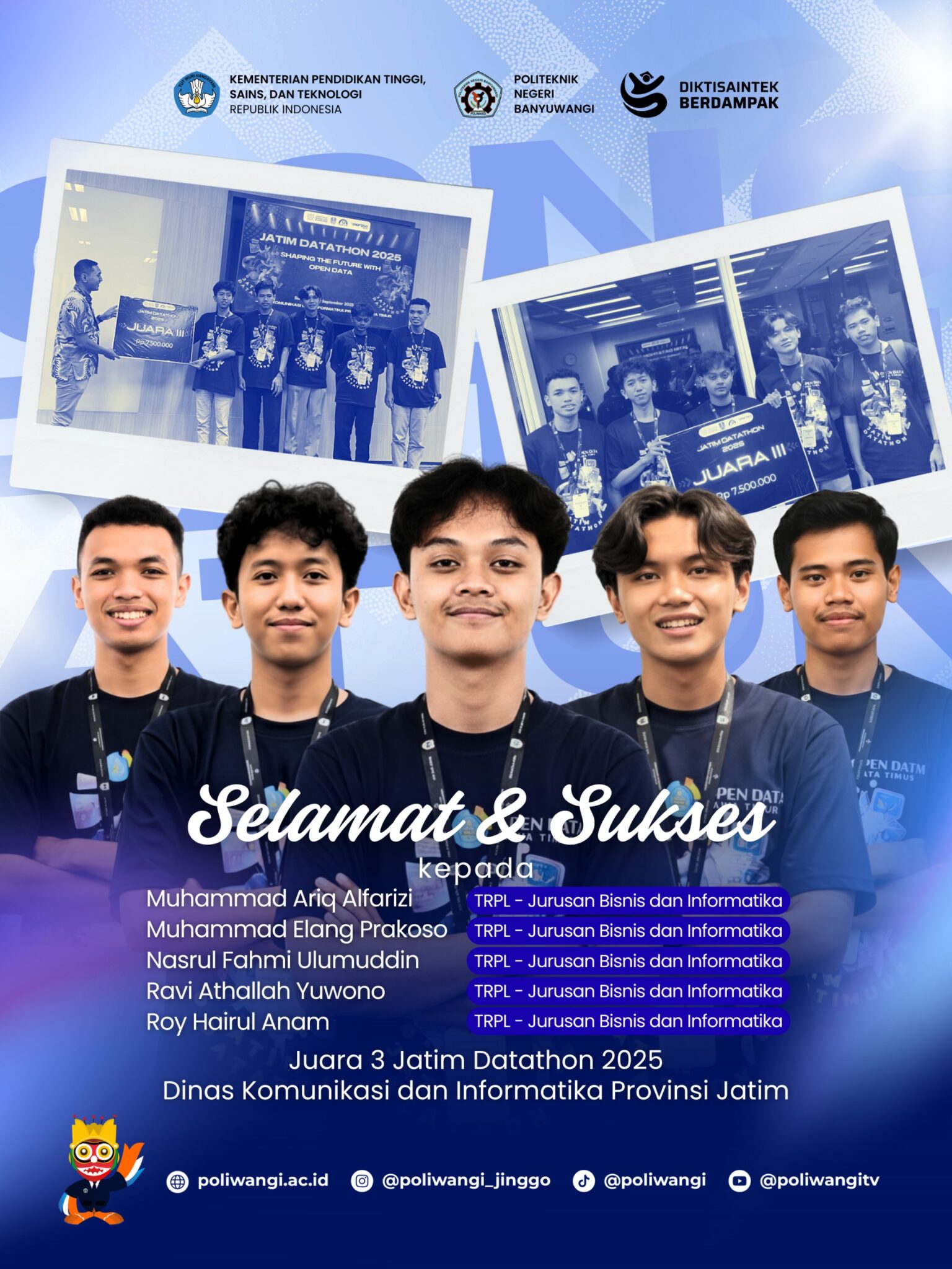 Mahasiswa Poliwangi Raih Juara Jatim Datathon 2025 – Politeknik Negeri ...